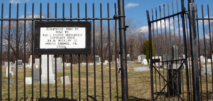 Odd Fellows Cemetery in Centralia, Pennsylvania